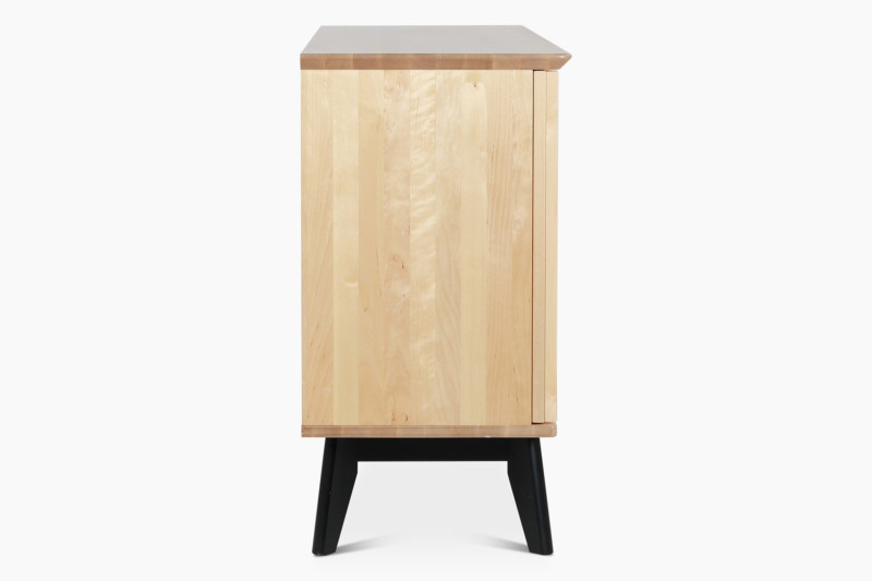 Klassikko-senkki 150 cm koivu-musta - Niemi Design