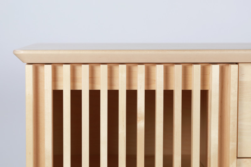 Klassikko-senkki 150 cm koivu-musta - Niemi Design